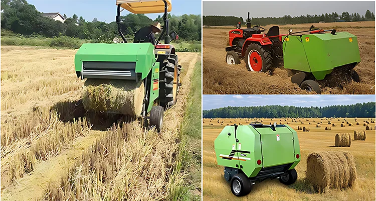 Mini Round Silage Tractor Baler For Straw Kneading And Baling - Buy ...