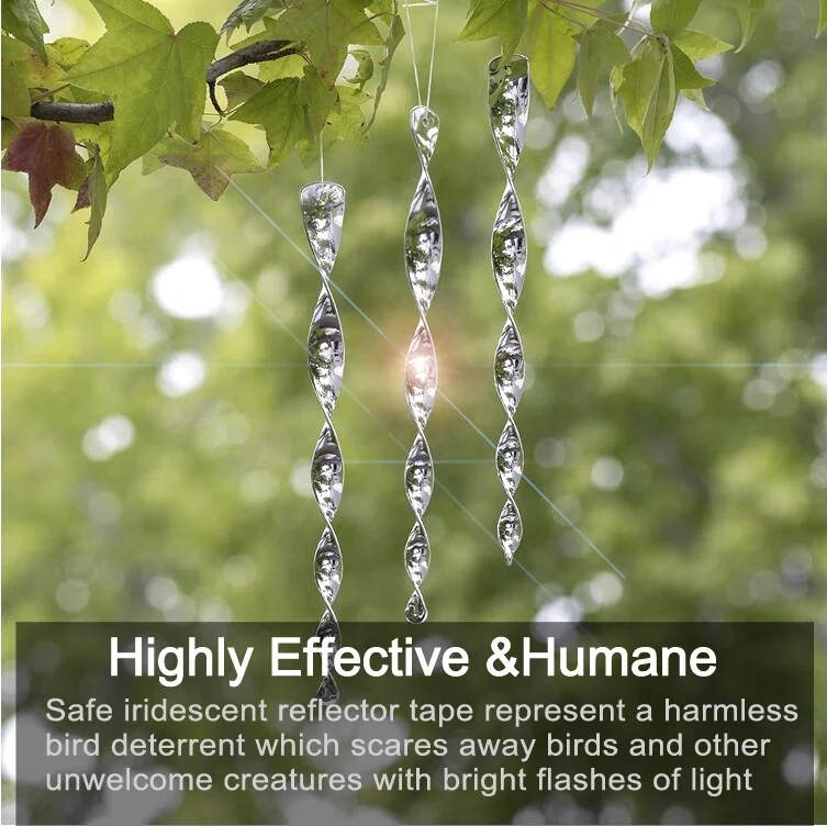 Effective Bird Repellent - 12 Inch Rotating Rod Deterrent