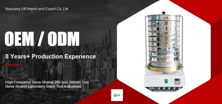 High Frequency Sieve Shaker 200 And 300mm Test Sieve Shaker Laboratory ...