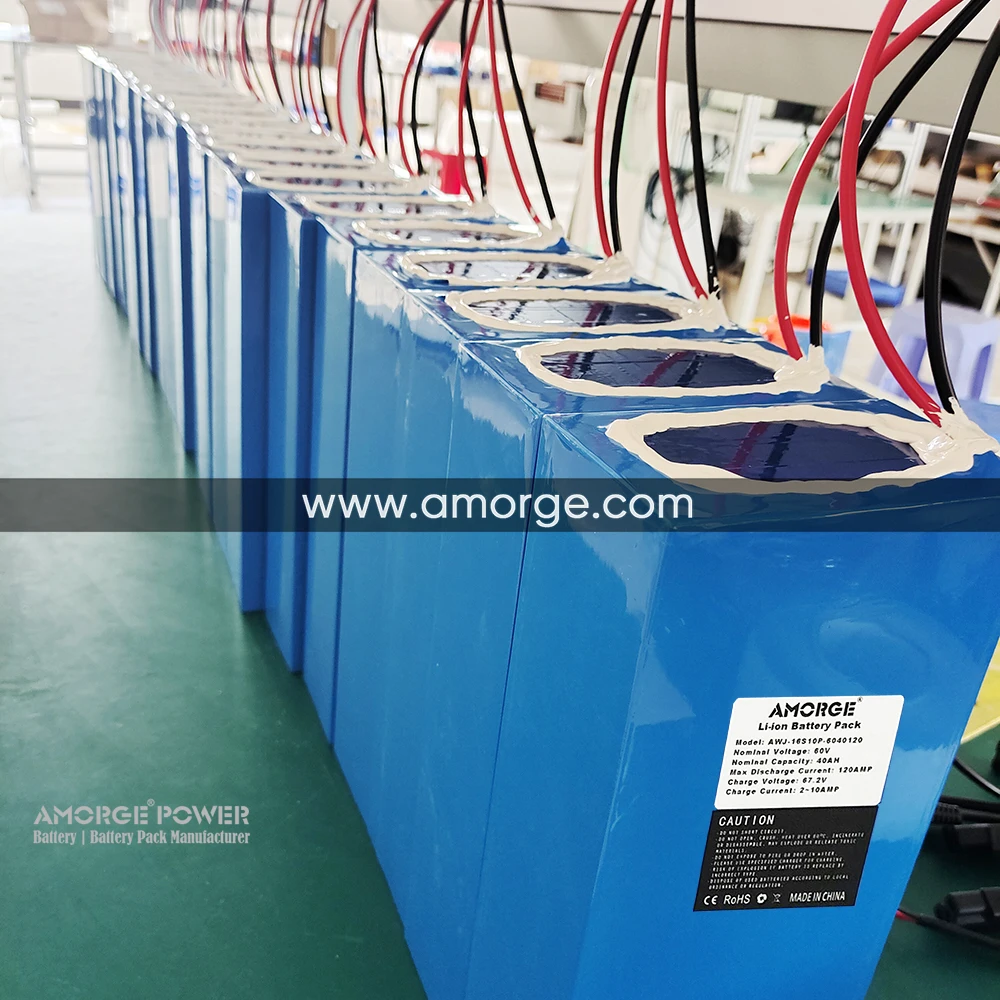 High Power 60V 40ah Lithium Battery Pack with Built-in BMS