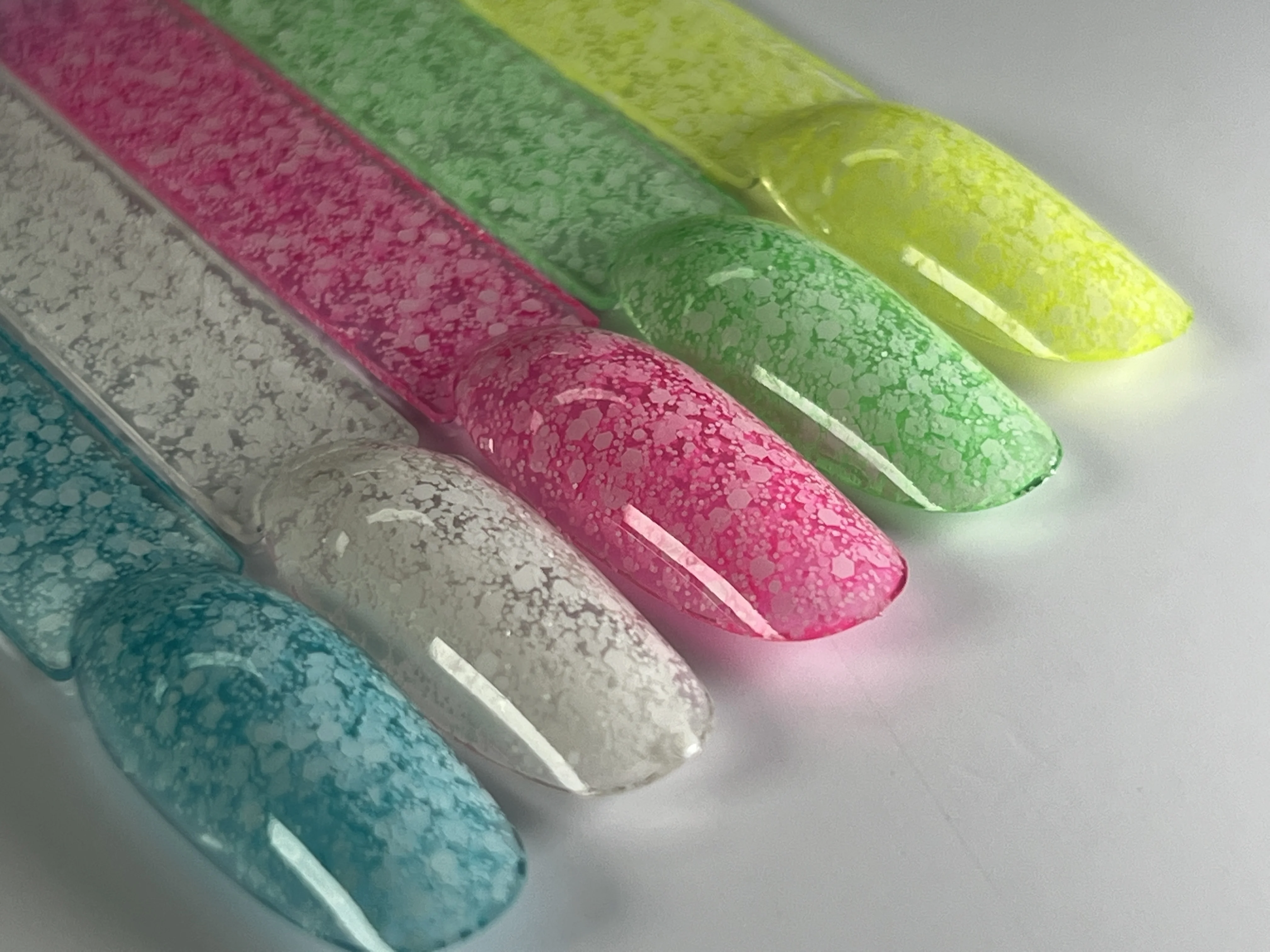 Long Lasting 15ml Neon Color Summer White Snowflakes Sequins Glitter ...