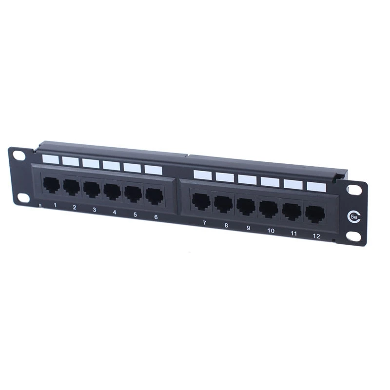 10"1u Utp Patch Panel 12 Ports Utp Keystone Jack Cat5e Patch Panel ...