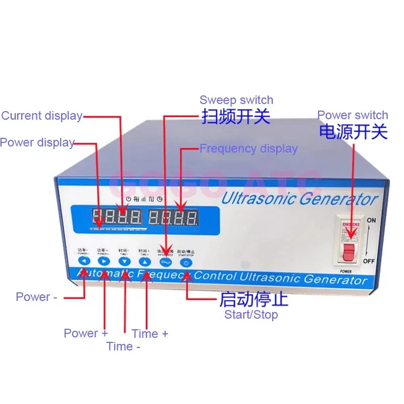Industrial Ultrasonic Generator 28k 40k 600w 220v Digital High-power ...