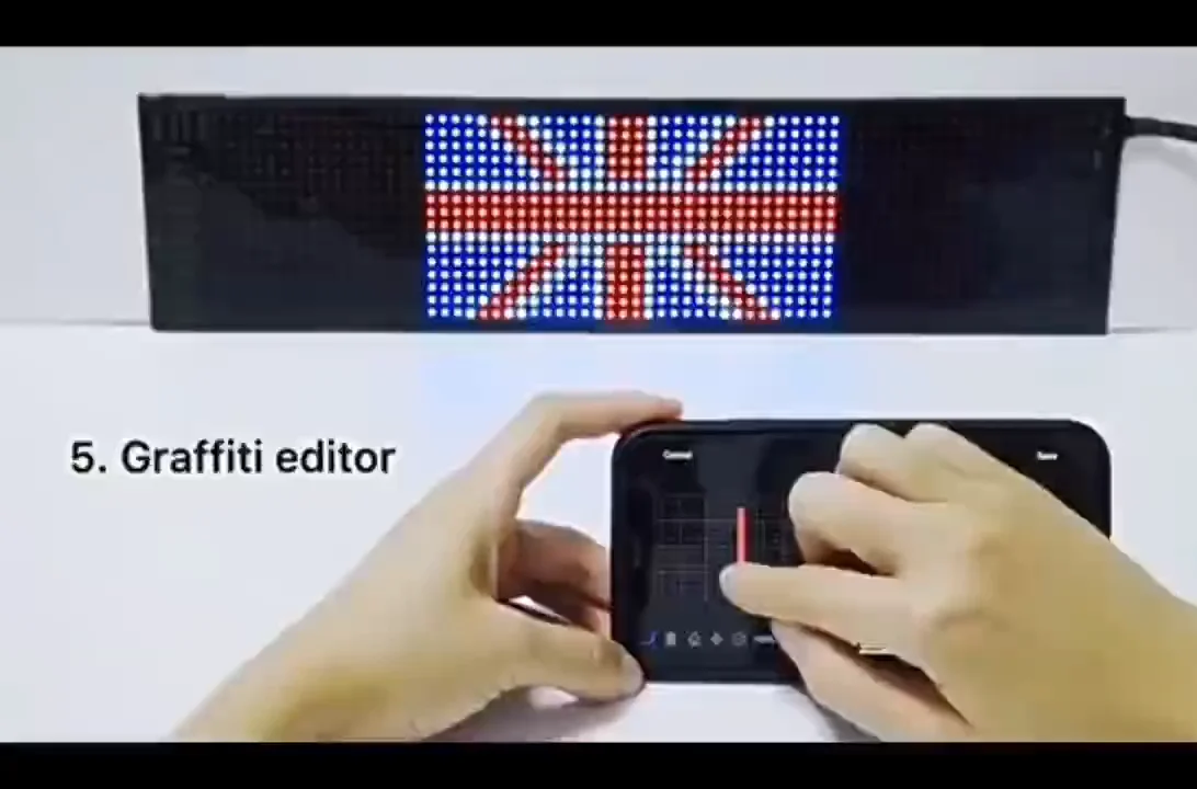 Rgbic Led Matrix Panel Ble App Usb 5v Scrolling Text Pattern Animation ...