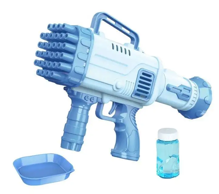 32 Holes Rocket Soap Bubble Gun Automatic Bubble Blower Machine Gun ...