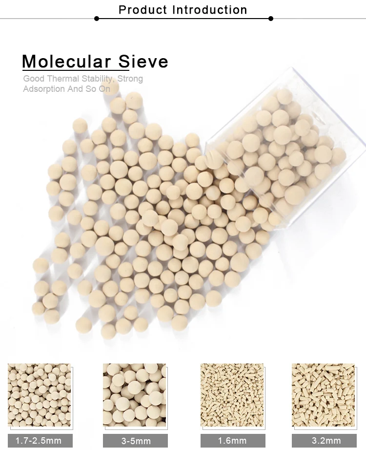 Cylindrical Sphere Pellets Zeolite Molecular Sieve 13X