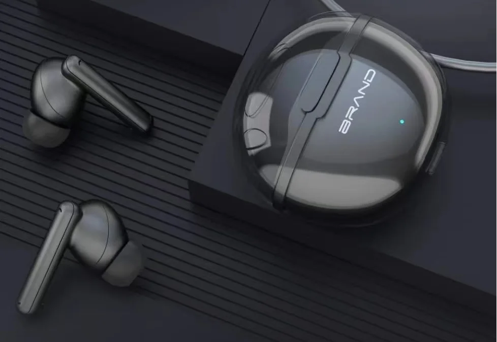 All New Design Semi-transparent Charging Case Tws 5.0 Wireless Built In ...