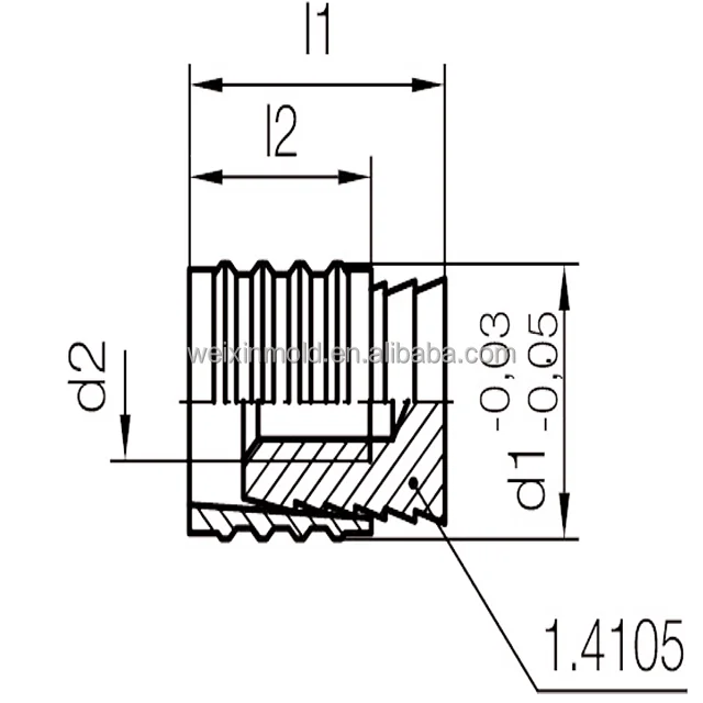 HASCO Z942/8 Mold Cooling Circuit Sealing Plug - Durable & Efficient