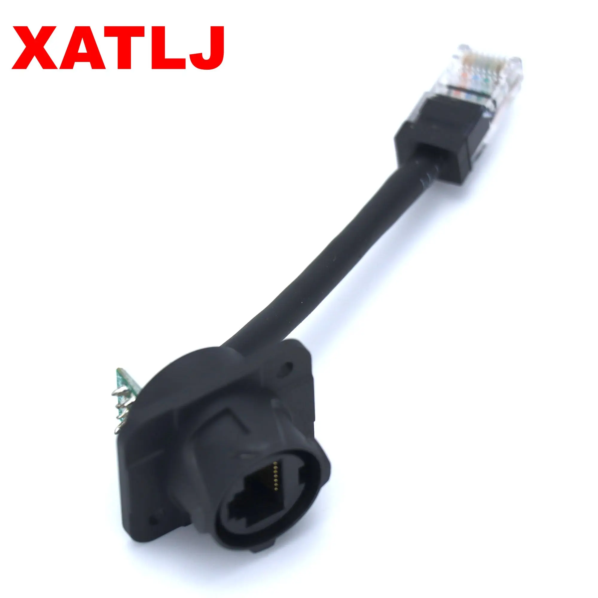 RJ45 Panel Mount Extension Cable Flush Mount USB-A Socket Nylon Housing ...