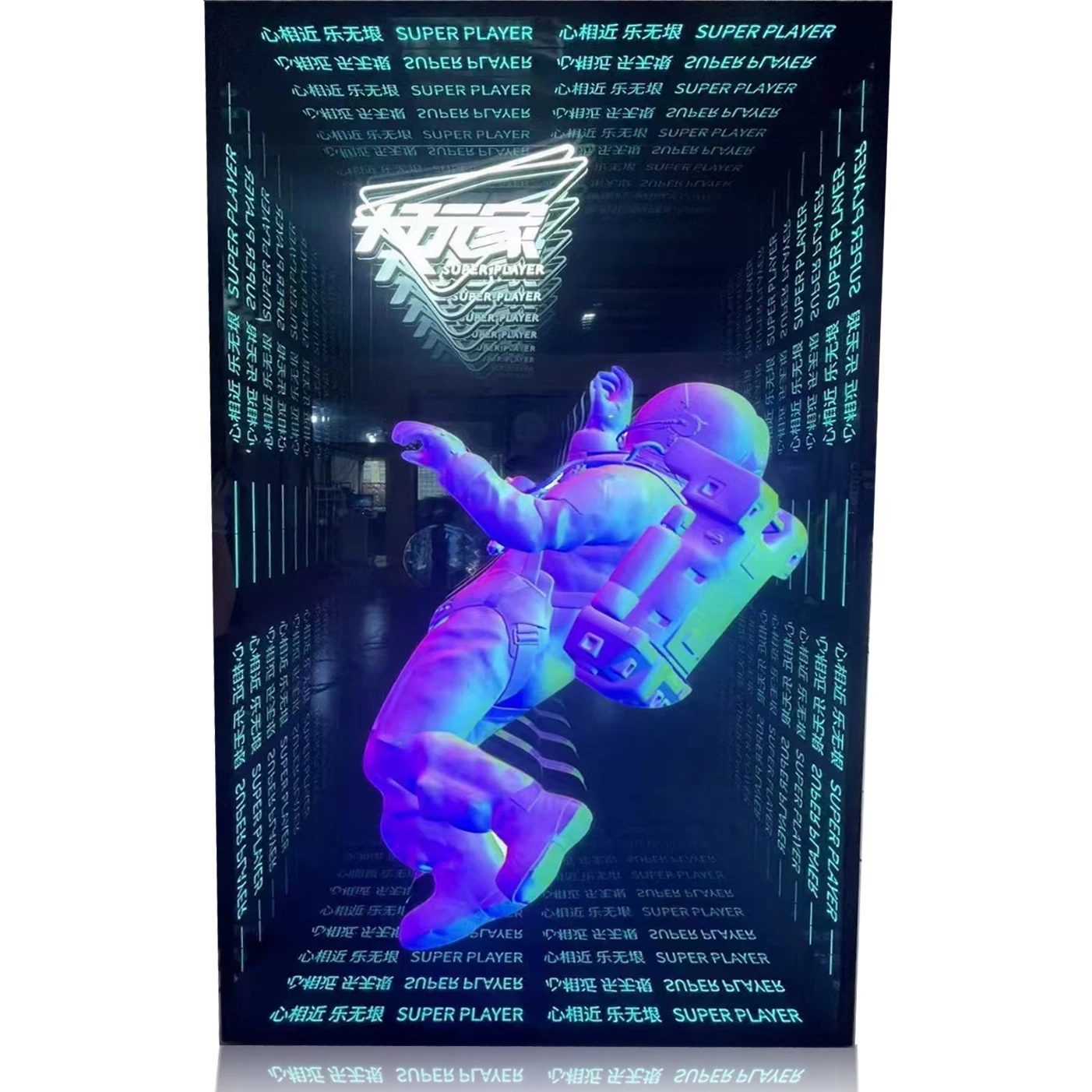 Customized Signature English Alphabet Thousand Layer Mirror Luminous ...