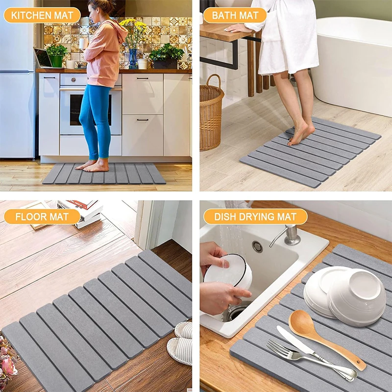 Eco-friendly Quick Drying Stone Mats - Absorbent & Durable