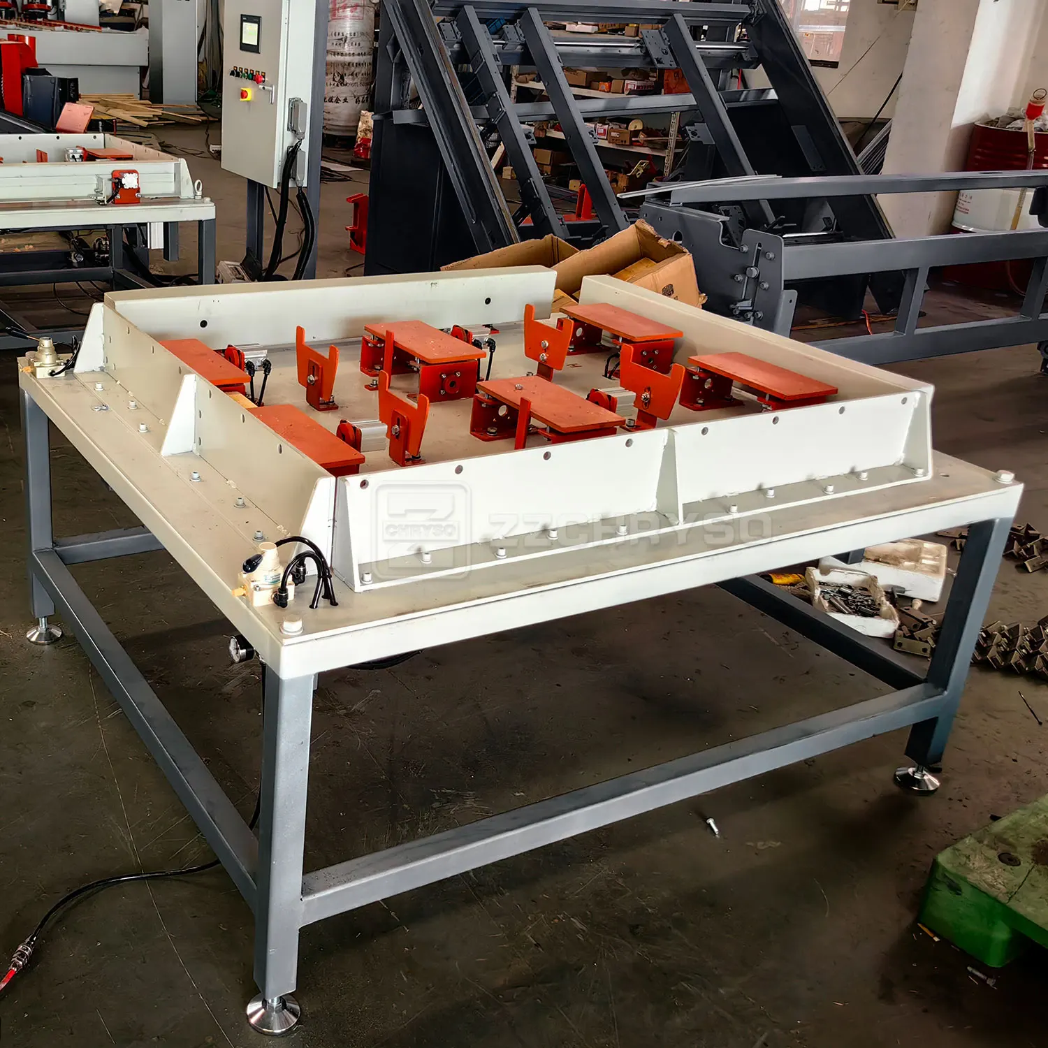 Wood Pallet Production Line Semiautomatic Pallet Nailing Machines 1200 ...