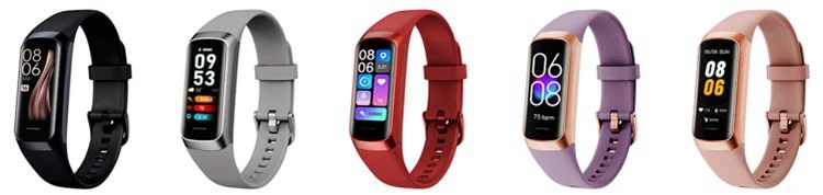 C60 Smart Band - 1.1 Inch AMOLED Touch Screen Fitness Tracker