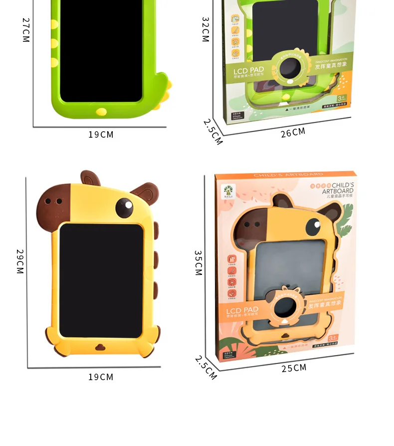 Educational Dinosaur Toys Kids Electronic Drawing Board Lcd Writing ...