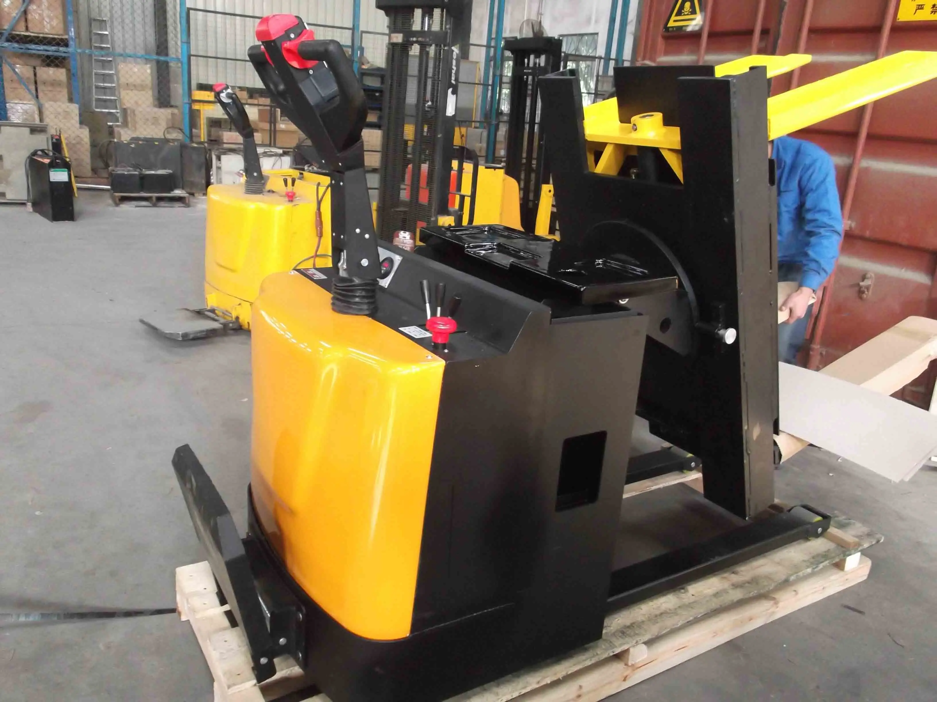 3300lbs Portable Power Lift/roate Pallet Inverter With Straddle Legs ...