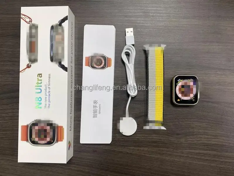 2023 New N8 Ultra 2.02 Inch Smart Watch Wireless Charger Smartwatch Oem Factory High Quality ...