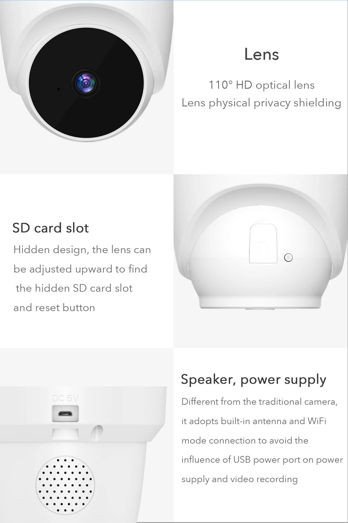 V380 Q1 3MP High Definition 2K Wifi Security Camera - PTZ