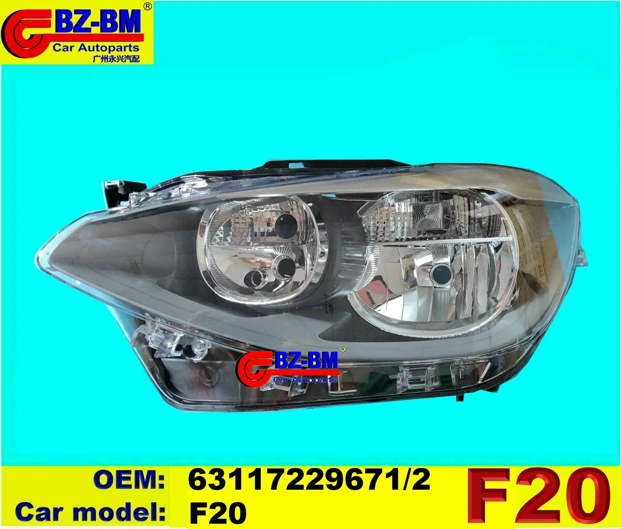 Head Lamp Xenon Hid For Bmw E87 X5 E60 F01 F02 63117225229 63117225230 ...