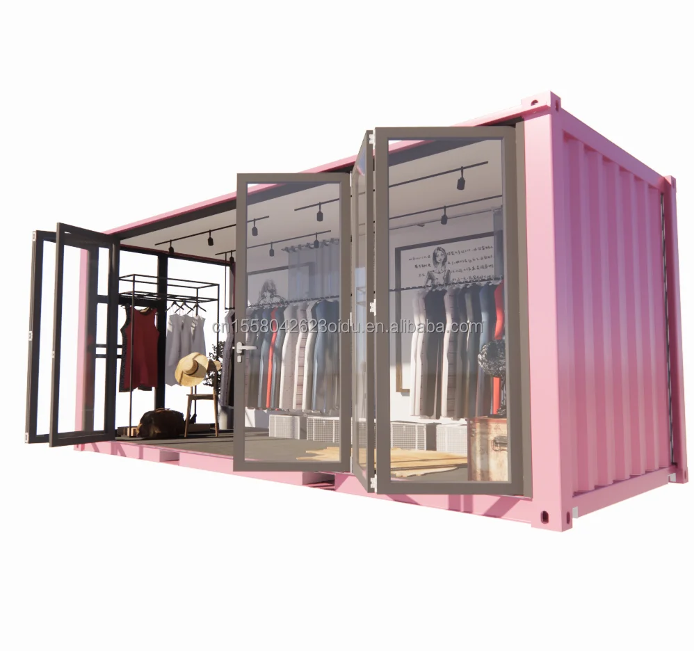 20ft Prefab Container Clothing Store - Modern & Durable