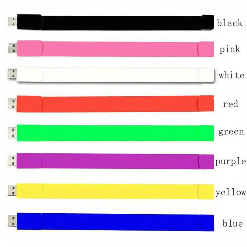 Colorful Wristband Flash Usb 4gb 8gb 16gb 32gb 64gb 128gb Pen Drive ...