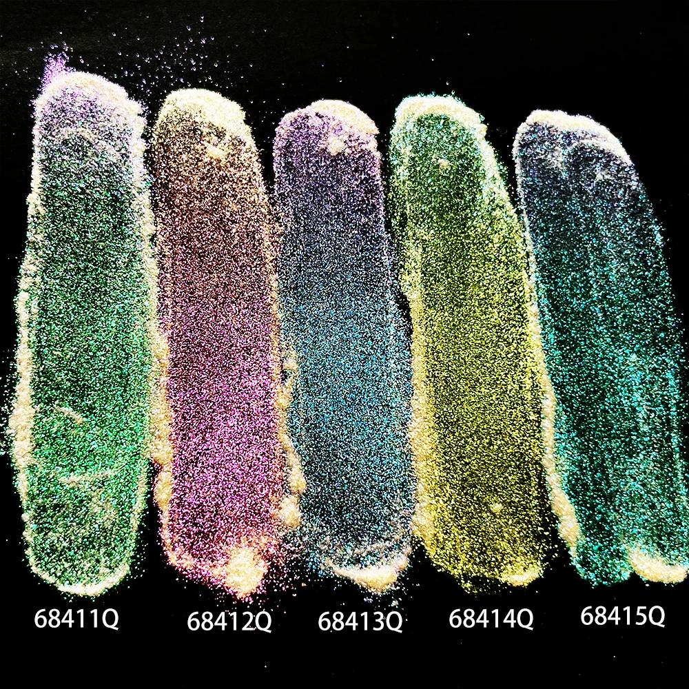 Aurora Rainbow Color Shift Chameleon Pigment Powder Set For Eyeshadow ...