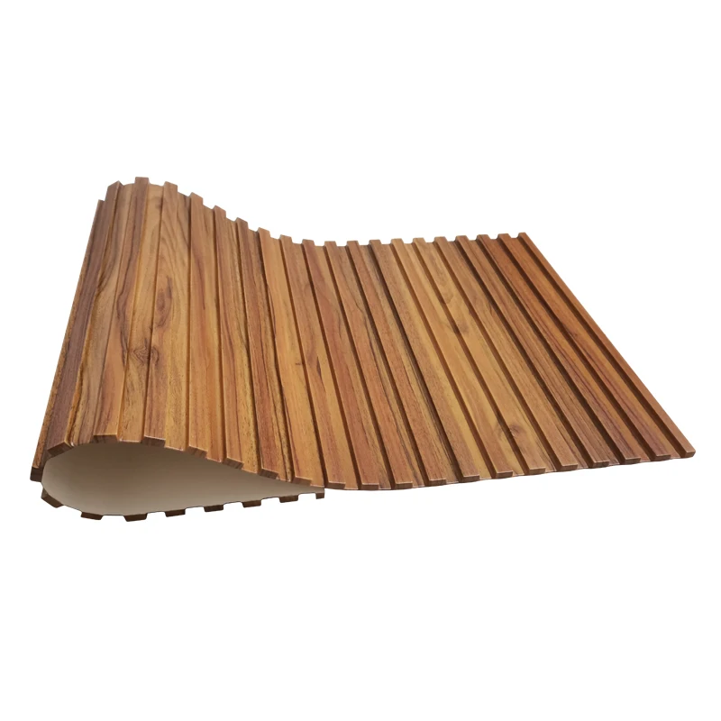Flexible PVC Fluted Mdf Wave Wall Panel Carved Mdf Panels Decoration ...