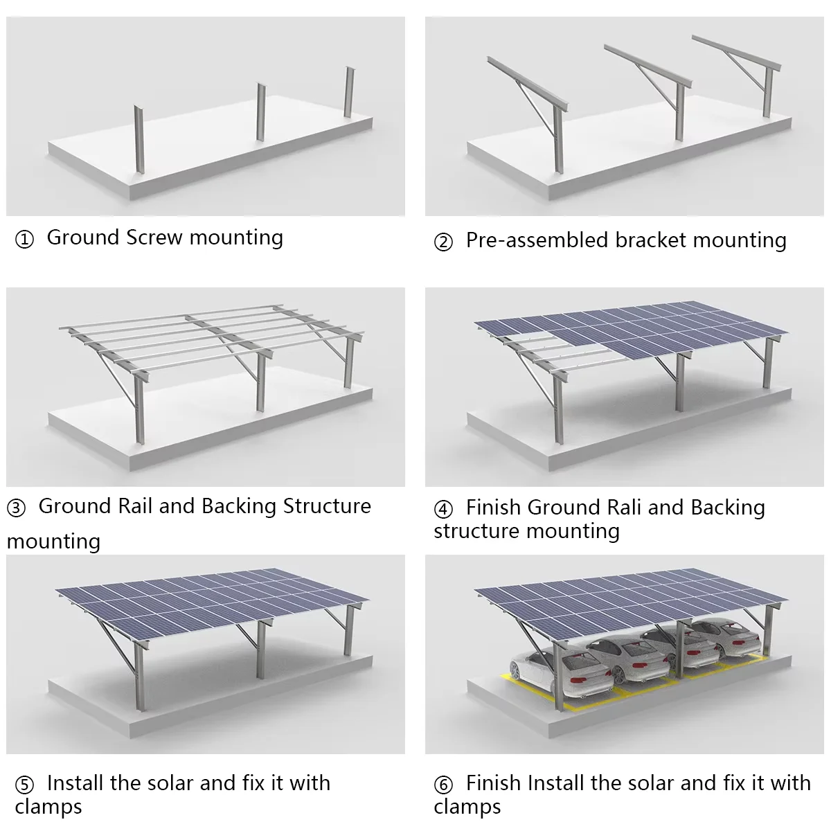 Solar Carport Mounting System - Durable & Easy Install