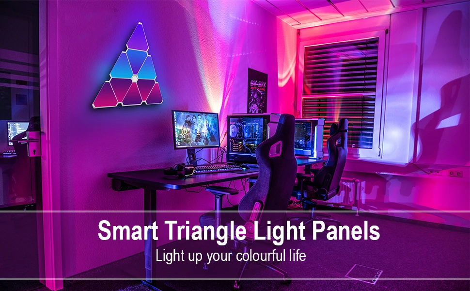 Wholesale Rgbic Smart Led Triangle Panels House Light Decoration