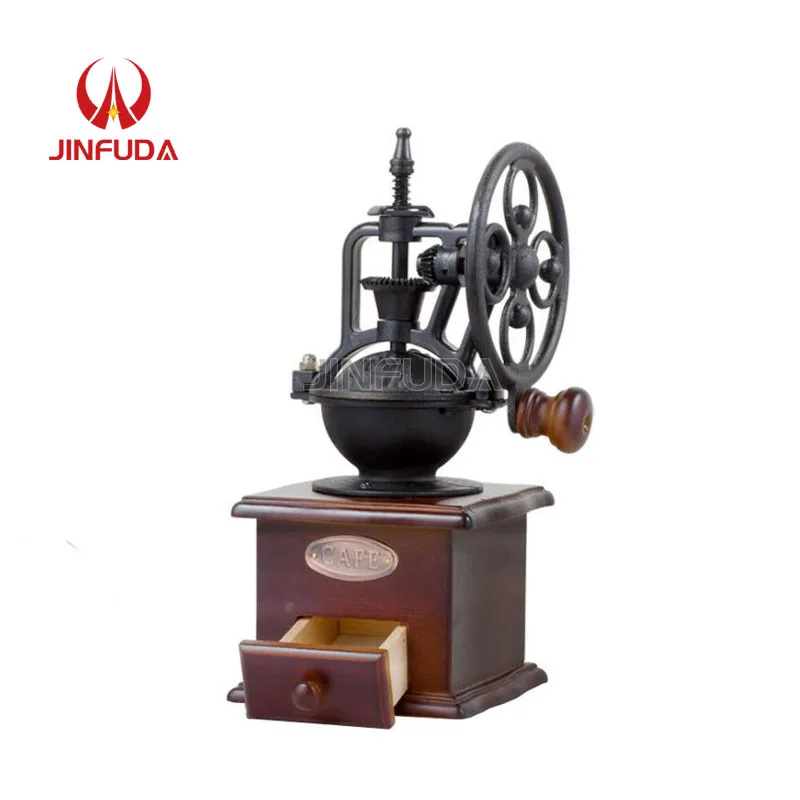 Vintage Ferris wheel hand mill coffee bean grinder hand mill ceramic ...