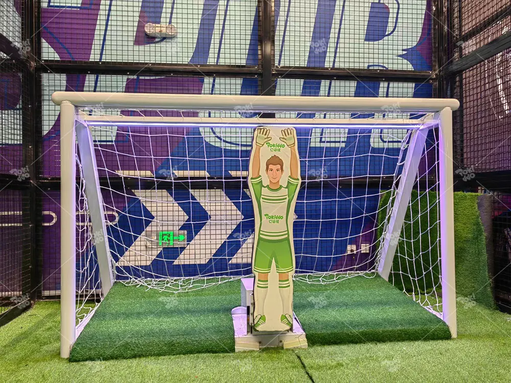 Pokiddo Indoor Playground - Robot Goalkeeper & Trampoline Games