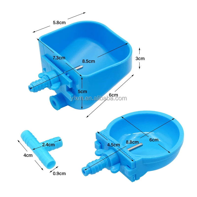 Automatic Animal Drinker Plastic Rabbit Water Trough Cage Rabbit ...