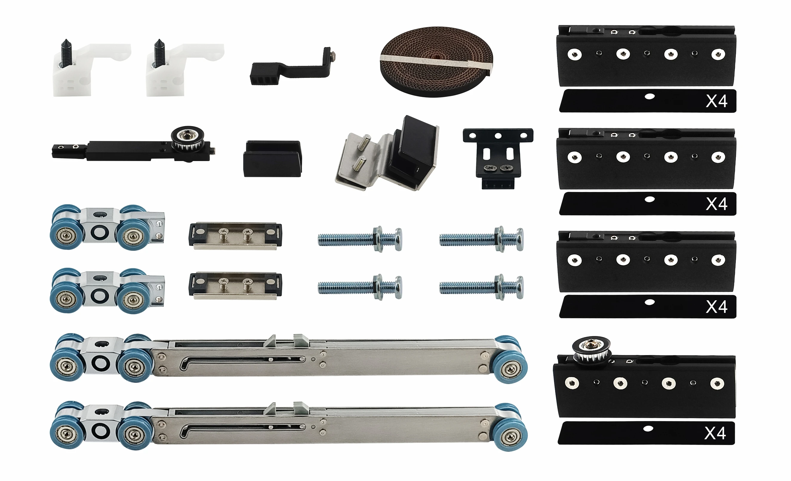 Two Doors Synchronized Aluminium Sliding Door Lock With Key Window ...