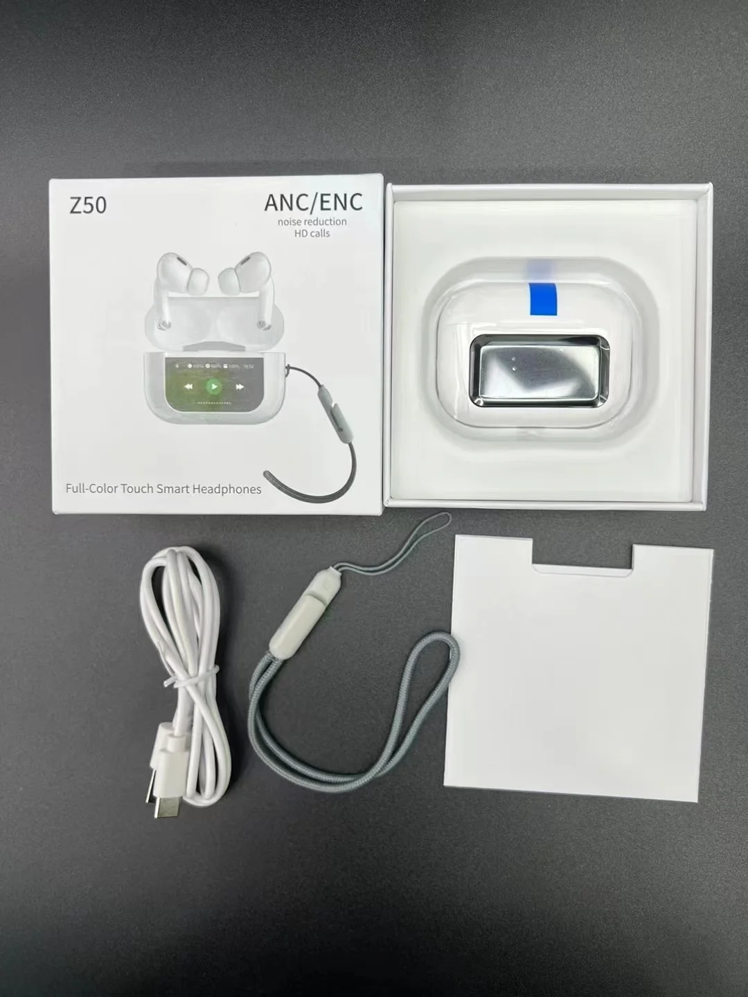 2024 New Arrival Z50 Multi-function Active Noise Cancellation With Touch Screen Support Gps In ...