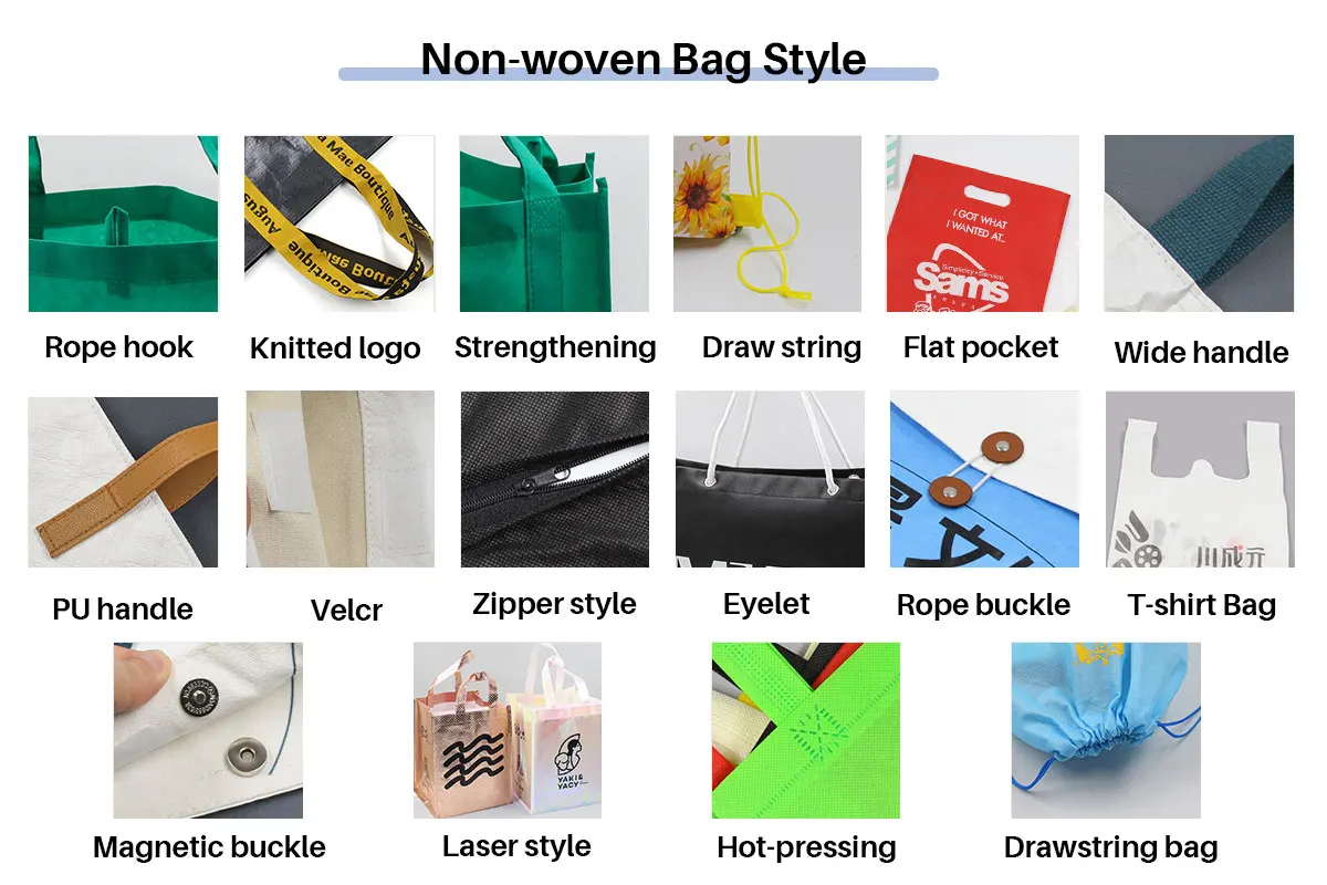 Printed Eco Grocery Printable Gift Reusable Recycled Non-woven Laminate ...