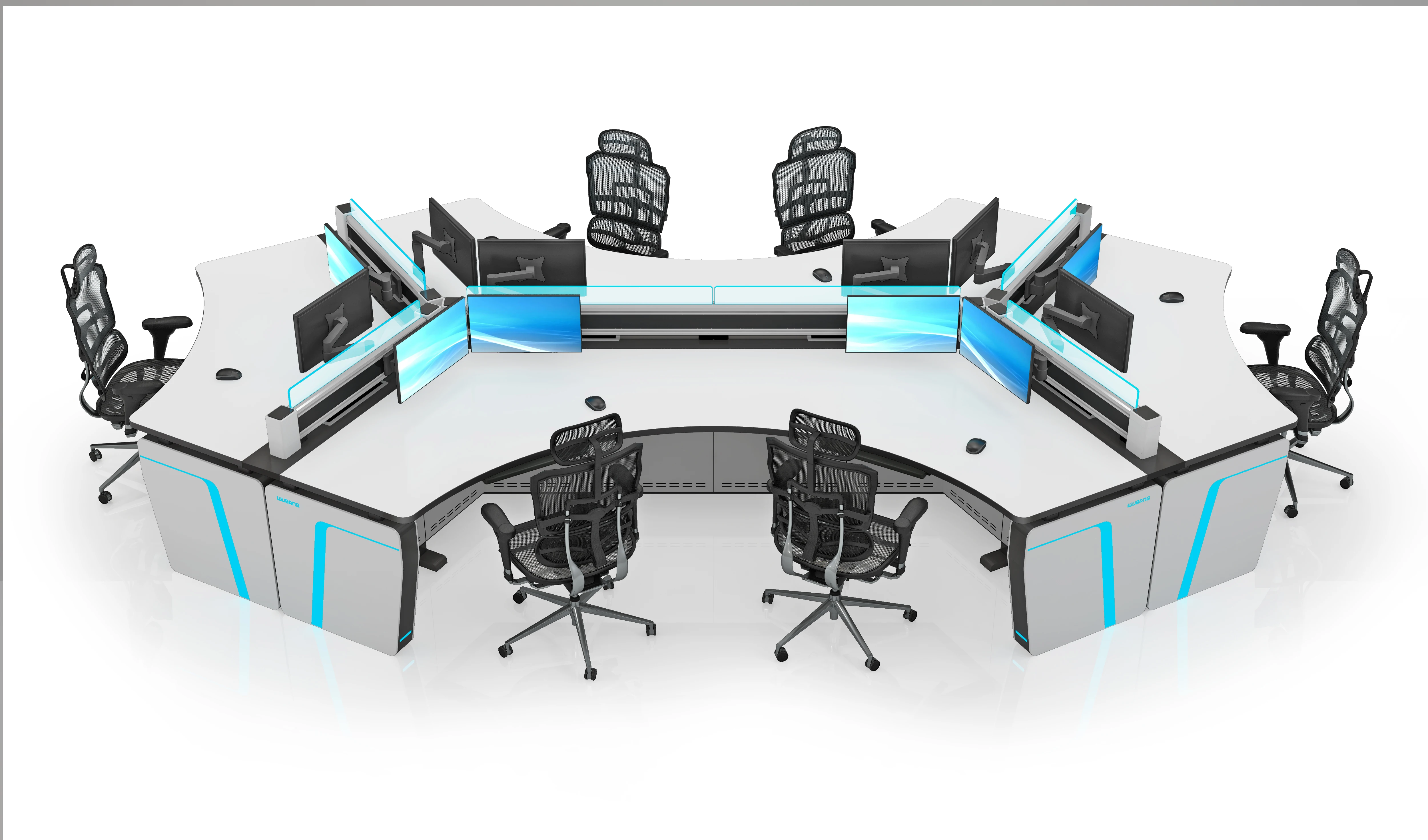 Design on Demand Multi Position Ergonomics Control Room Console ...
