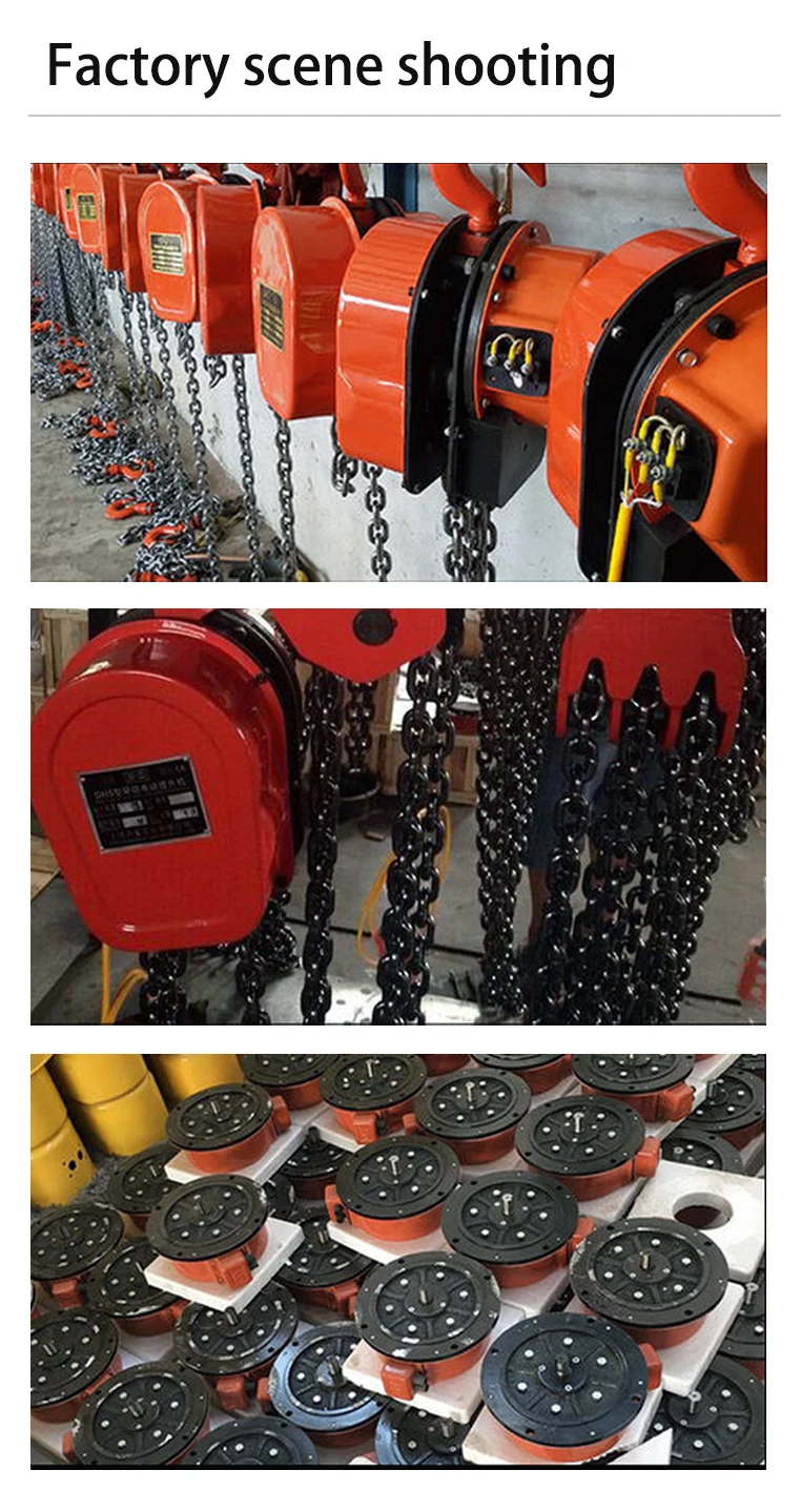 1t 2t 3t Electric Engine Construction Hoist Dhs Type Electric Chain ...