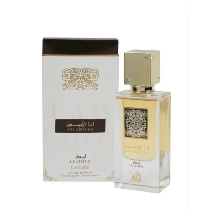 For Lattafa Eau De Parfum Ana Abiyedh Leather 60ml Floral & Fruity ...
