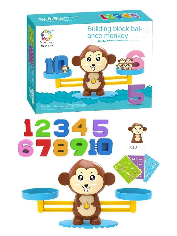 Enlightenment Monkey Scale Game Children's Table Teaching Aids Addition ...