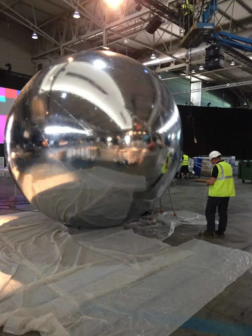 Hot Sales Giant Decorative Mirror Sphere Custom Large Colorful Pvc ...