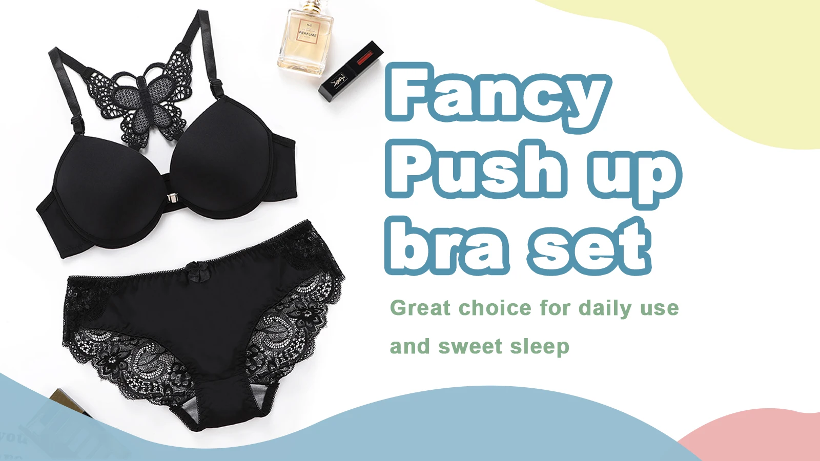 Hot Popular Fancy Ladies Bra Brief Sets Underwear With Butterfly Lace ...