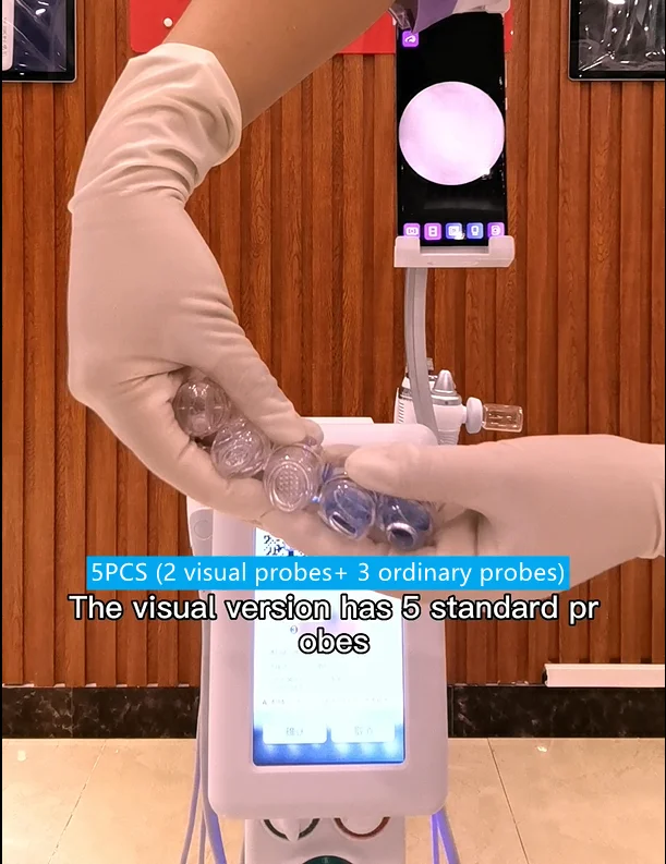 6 in 1 Hydra Dermabrasion Facial Machine - Visual Probe