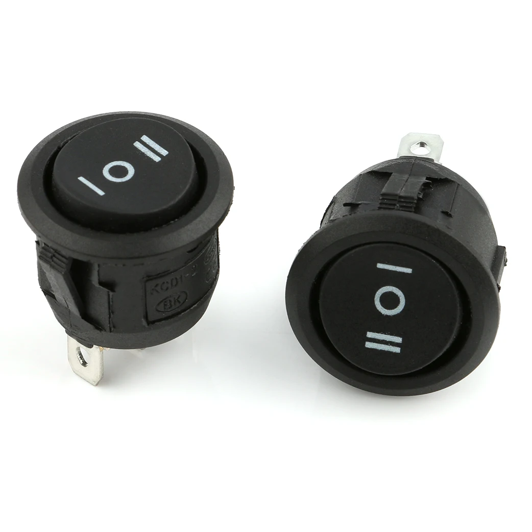 3-grade High Current Round Switch 23mm Terminals On/off/on Rocker ...
