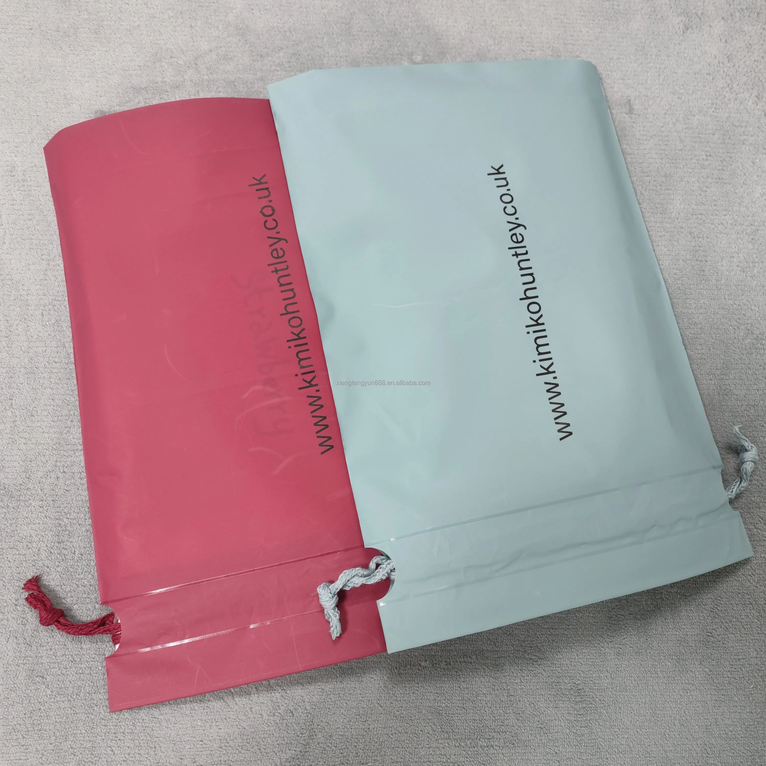 Custom Design Plastic Draw String Bag For Clothes Packing - Buy String ...