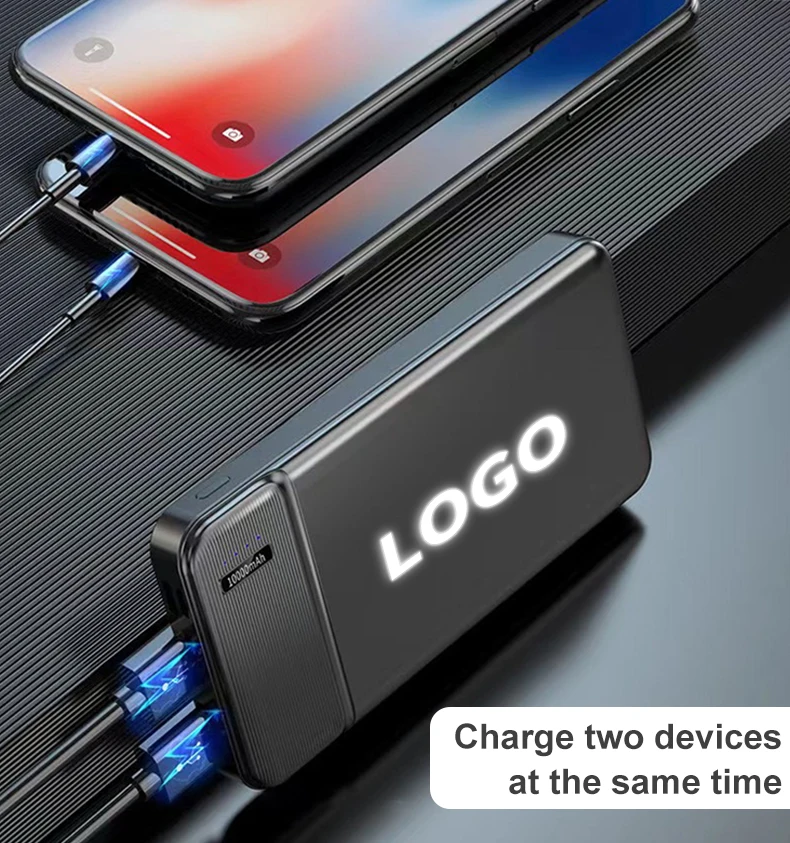 Luminous LED Power Bank 10000mah - Custom Logo Gift