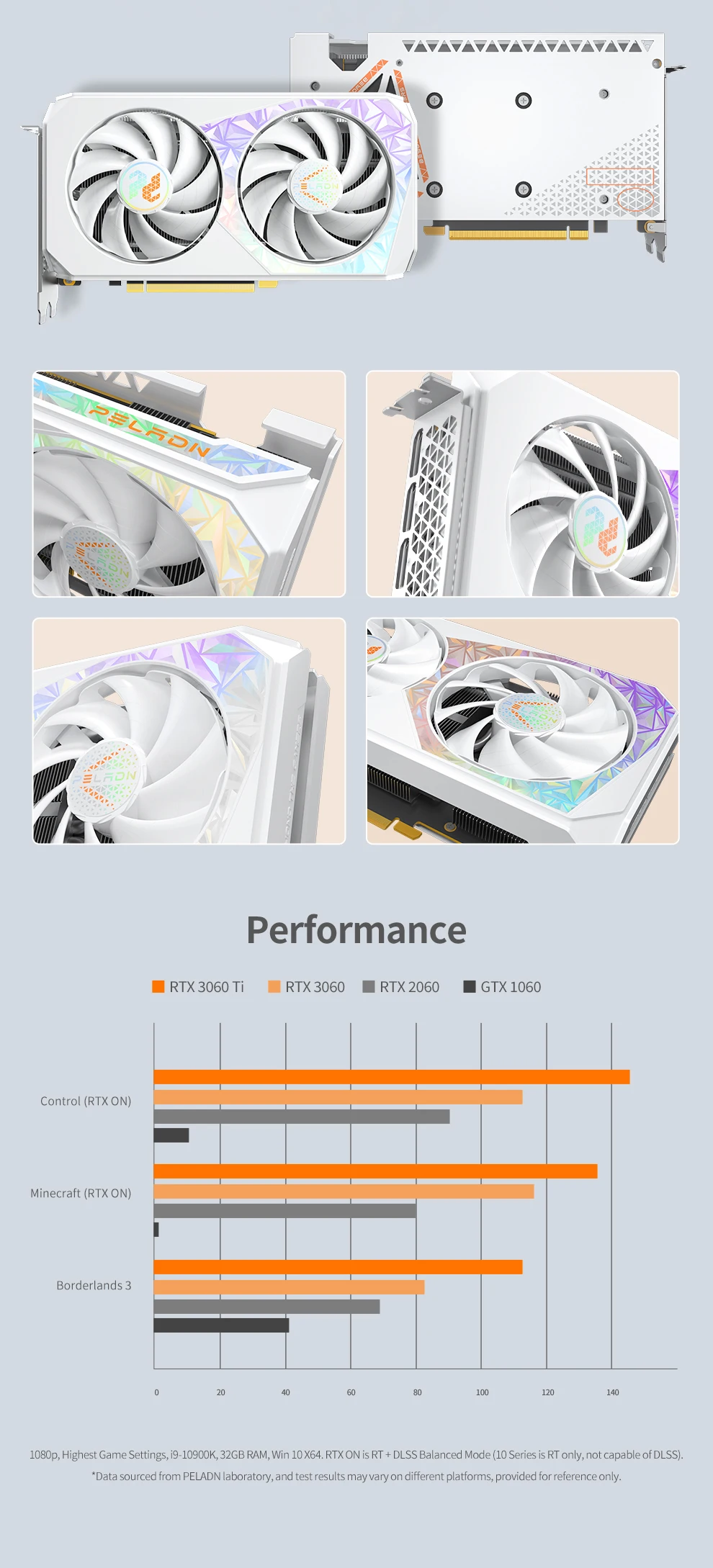 Brand New Original Gpu Geforce Rtx 3060 Ti 8gb Pc White Graphics Card ...