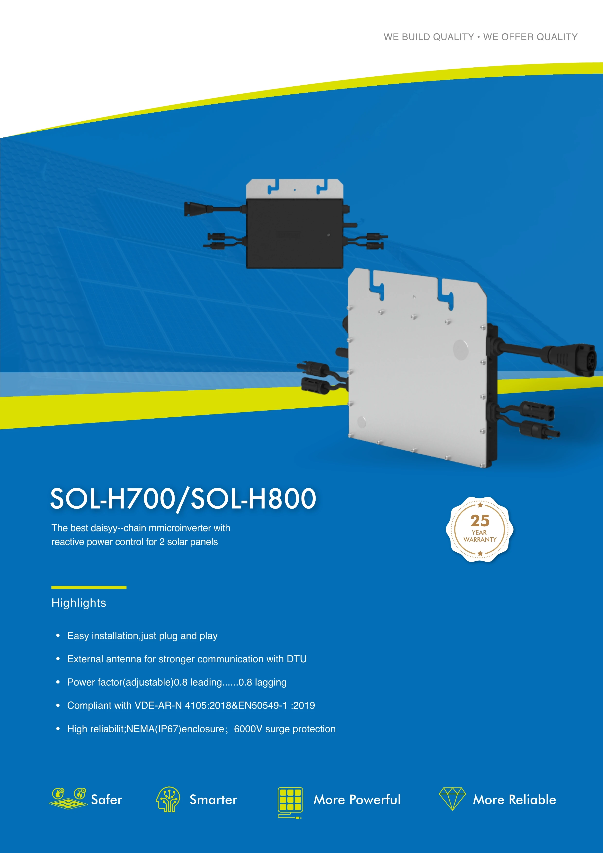 Sungrow Hybrid Micro Inverter 800w for Efficient Solar Energy