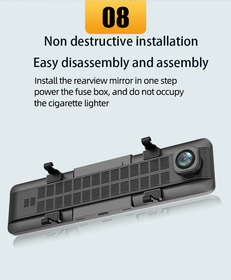 Zimtop 4K Dash Cam - 360 Degrees Recording for Car Safety