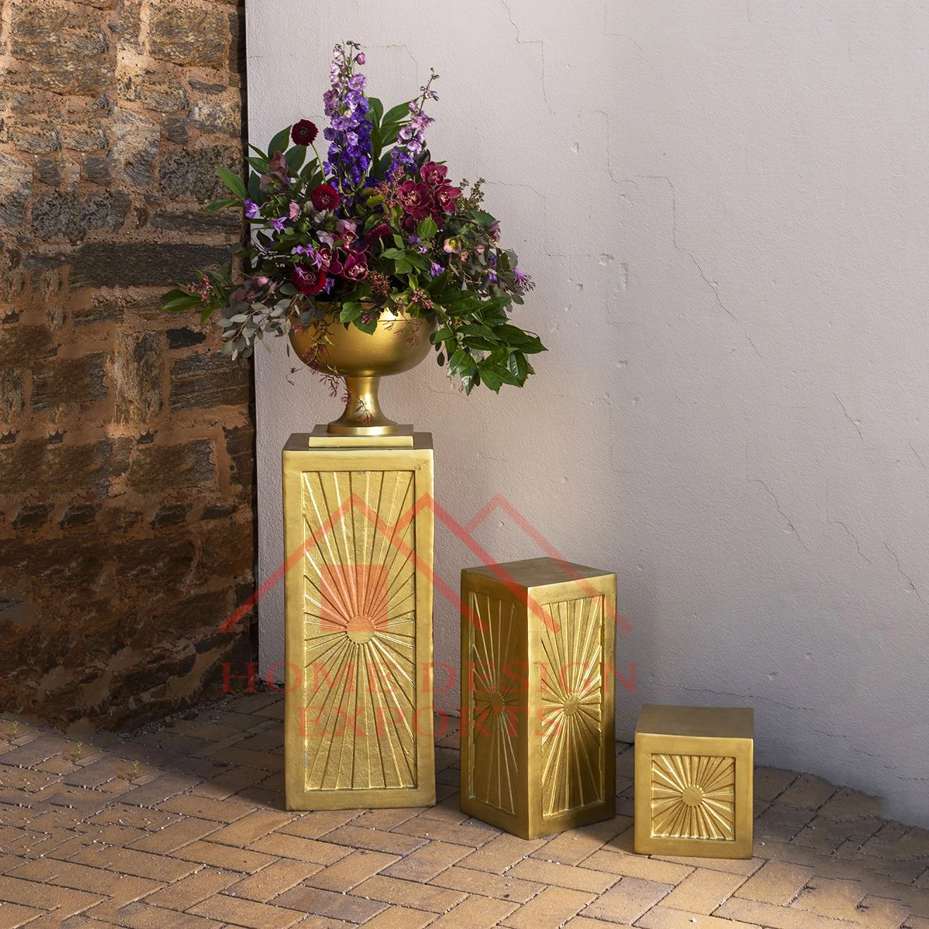 Metal Vases Column Stand Wedding Prop Table Decor Flower Rack Geometric ...