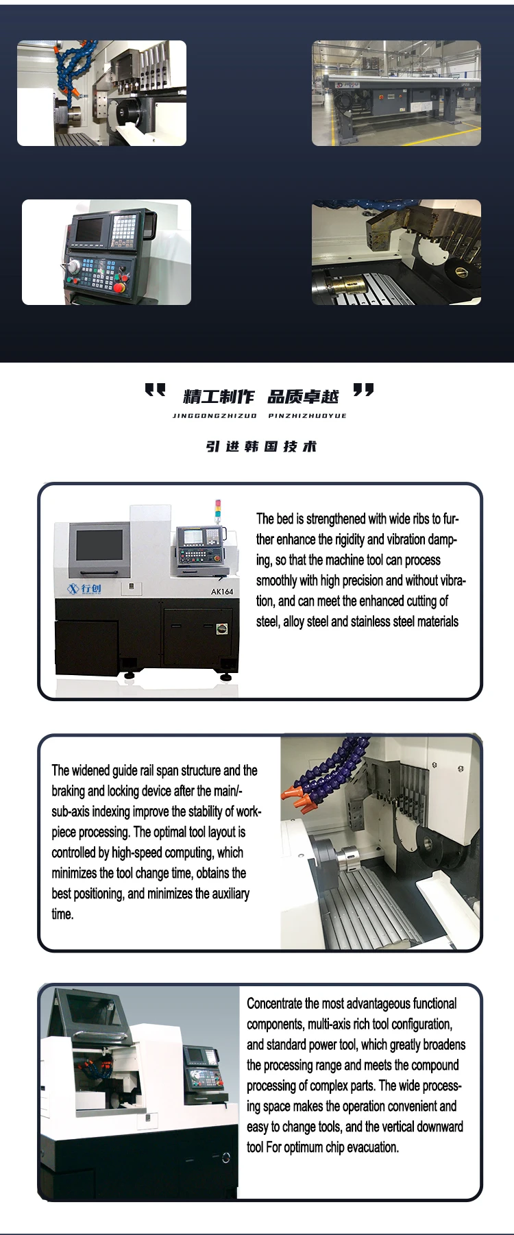 Swiss Type Lathes Cnc Slitting Lathes 5 Axis Spindle Lathes Price With Feeding Bar - Buy ...