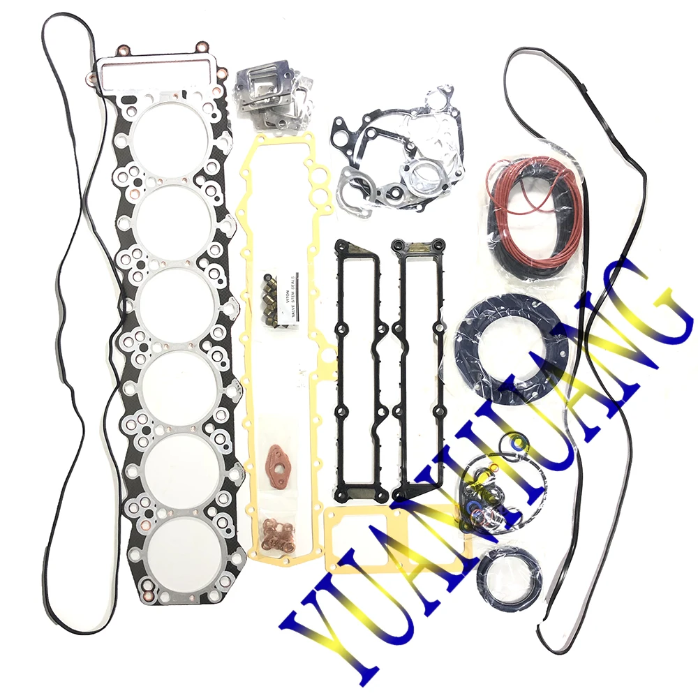 三菱6M60柴油发动机缸套活塞和环轴承垫圈的6M60发动机重建套件wtih全垫圈套件| Alibaba.com
